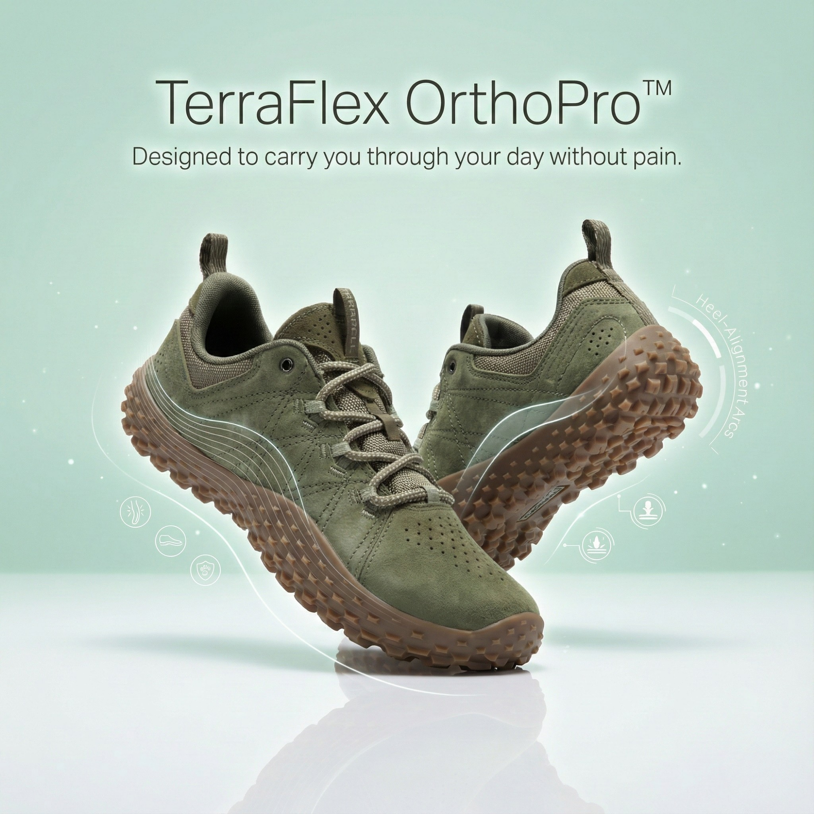 TerraFlex OrthoPro™ – Pain-Relief Orthopedic Walking Shoes – Alignée